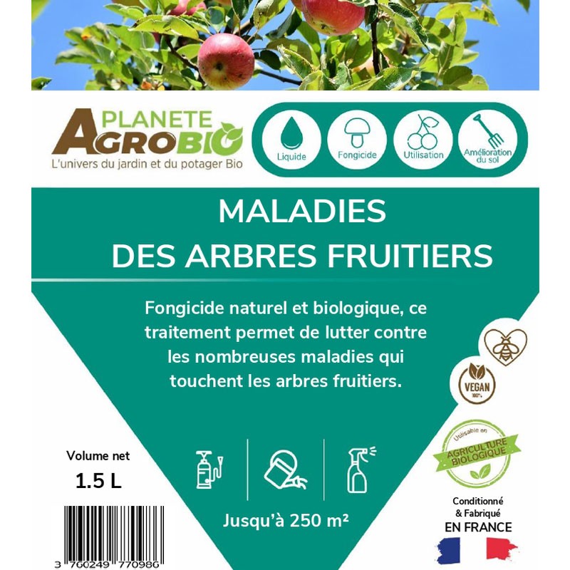 Traitement Bio - Maladie des arbres fruitiers 1.5L - Iriso.fr