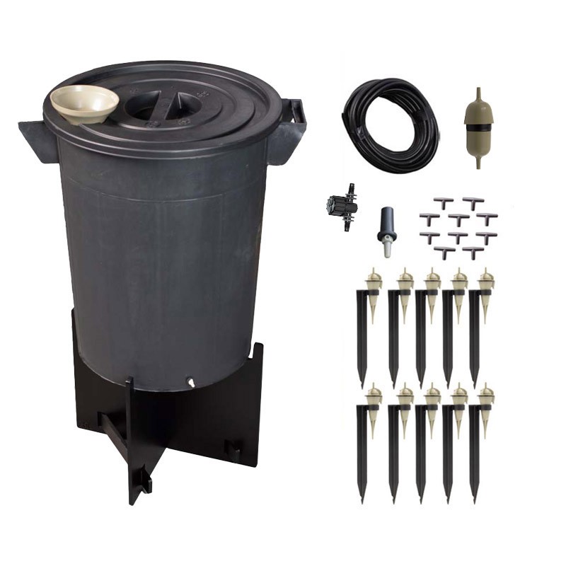 Irrigation goutte à goutte - Kit avec maxi réserve d'eau 120L - Iriso